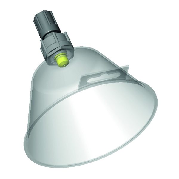 Drift Guard, 5.5" Round w/Full Cone 80° Nozzle - Solo