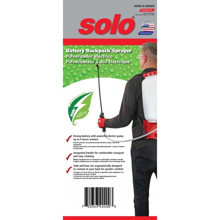 Solo 441 Battery-operated Backpack Sprayer, 4 Gallon