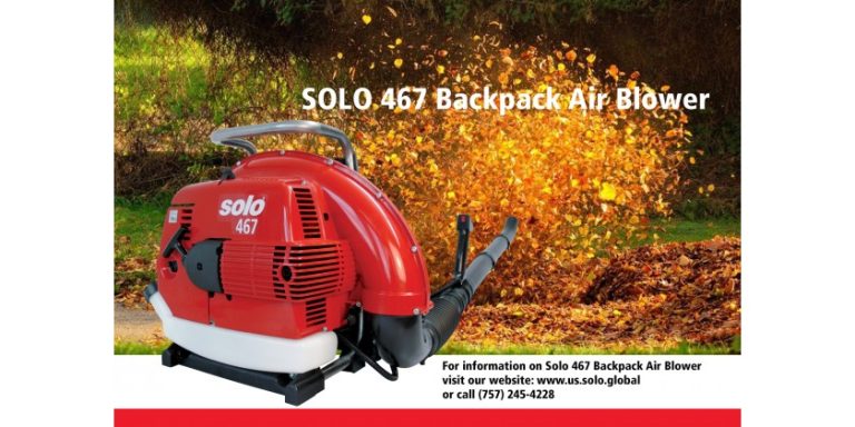 467 Backpack Air Blower can bring efficiency to the process! - Solo