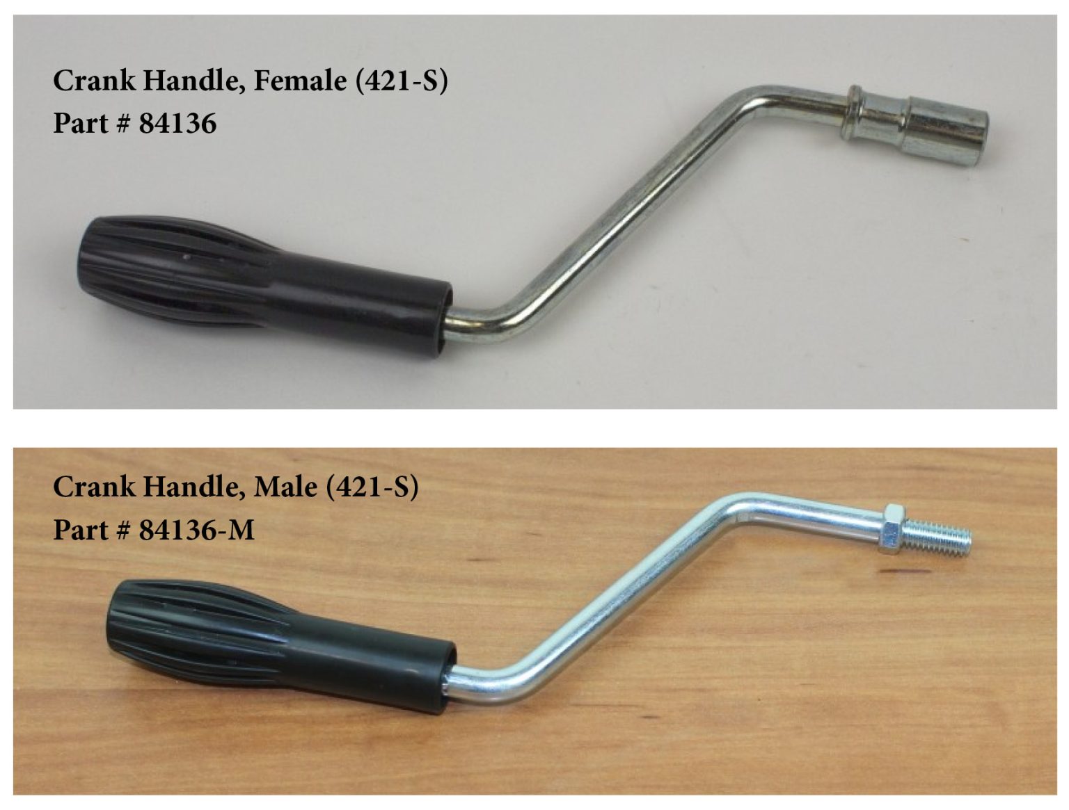 Crank Handle, Female (421-S) - Solo